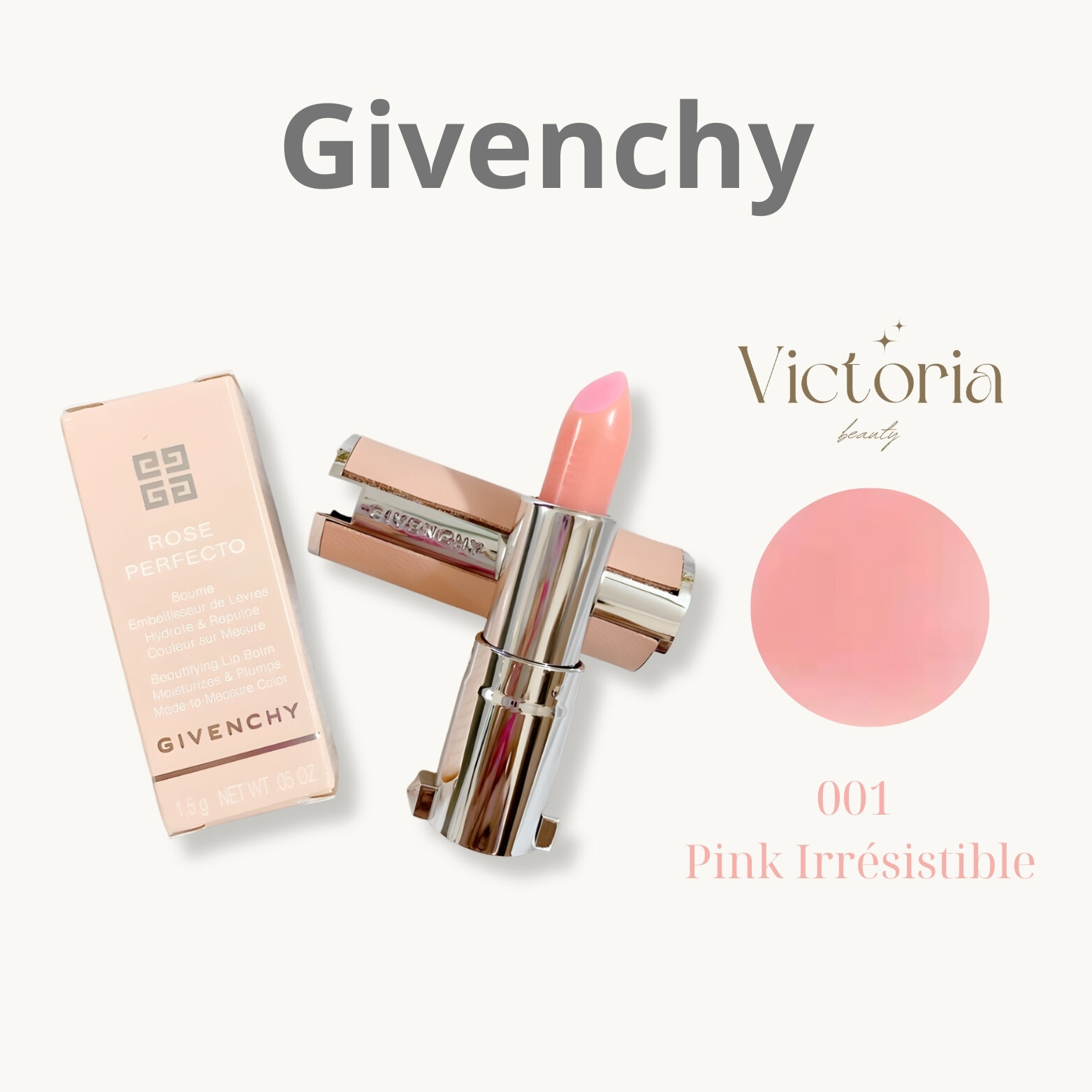 Givenchy Бальзам для губ Rose Perfecto 001 Pink Irrsistible 1.3г