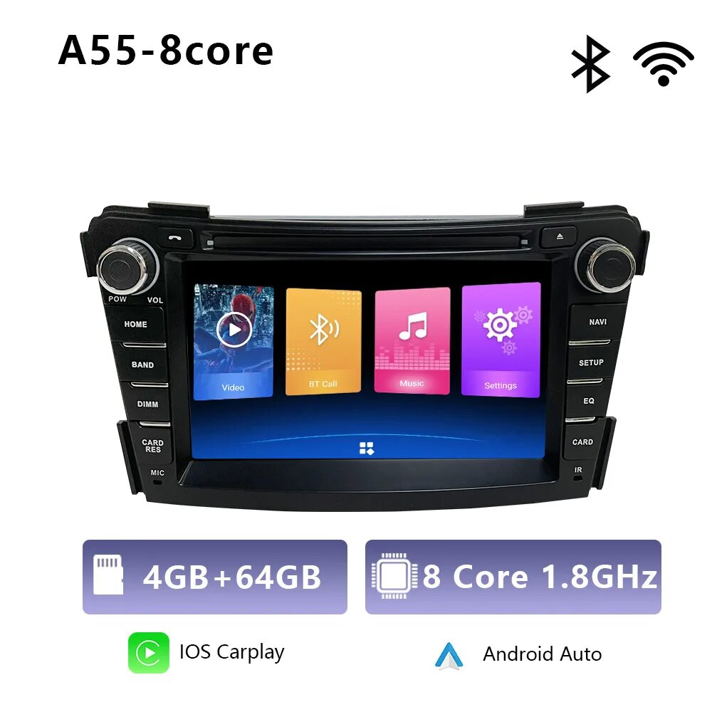 Автомобильный радиоприемник CHSTEK Android для Hyundai I40 2011 2012 2013 2014-2019 мультимедийный плеер Carplay Navi GPS Bluetooth WIFI авто стерео A55 8Core 4 64G