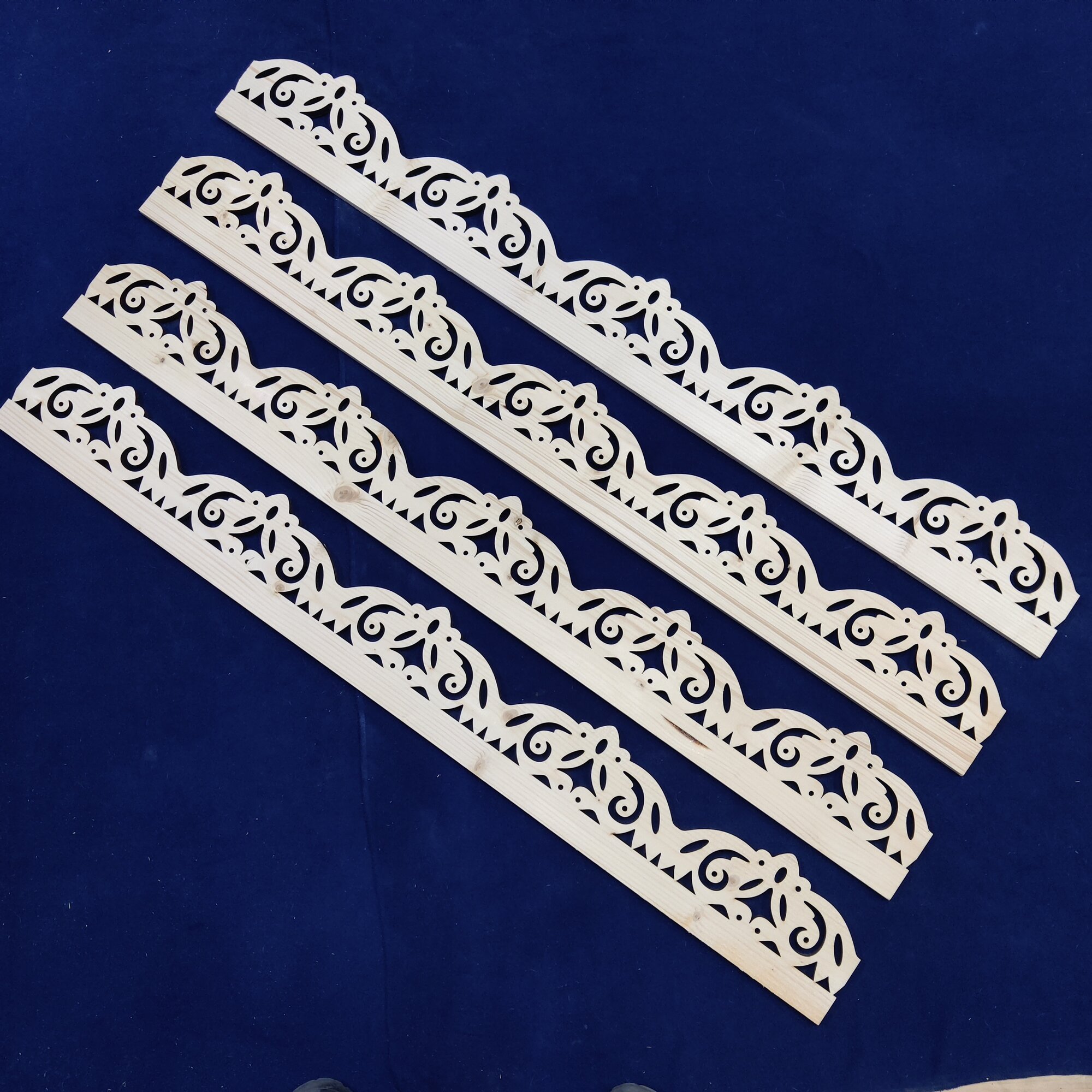 Наличники декоративные "Восточный" деревянные, резные, 4 штуки