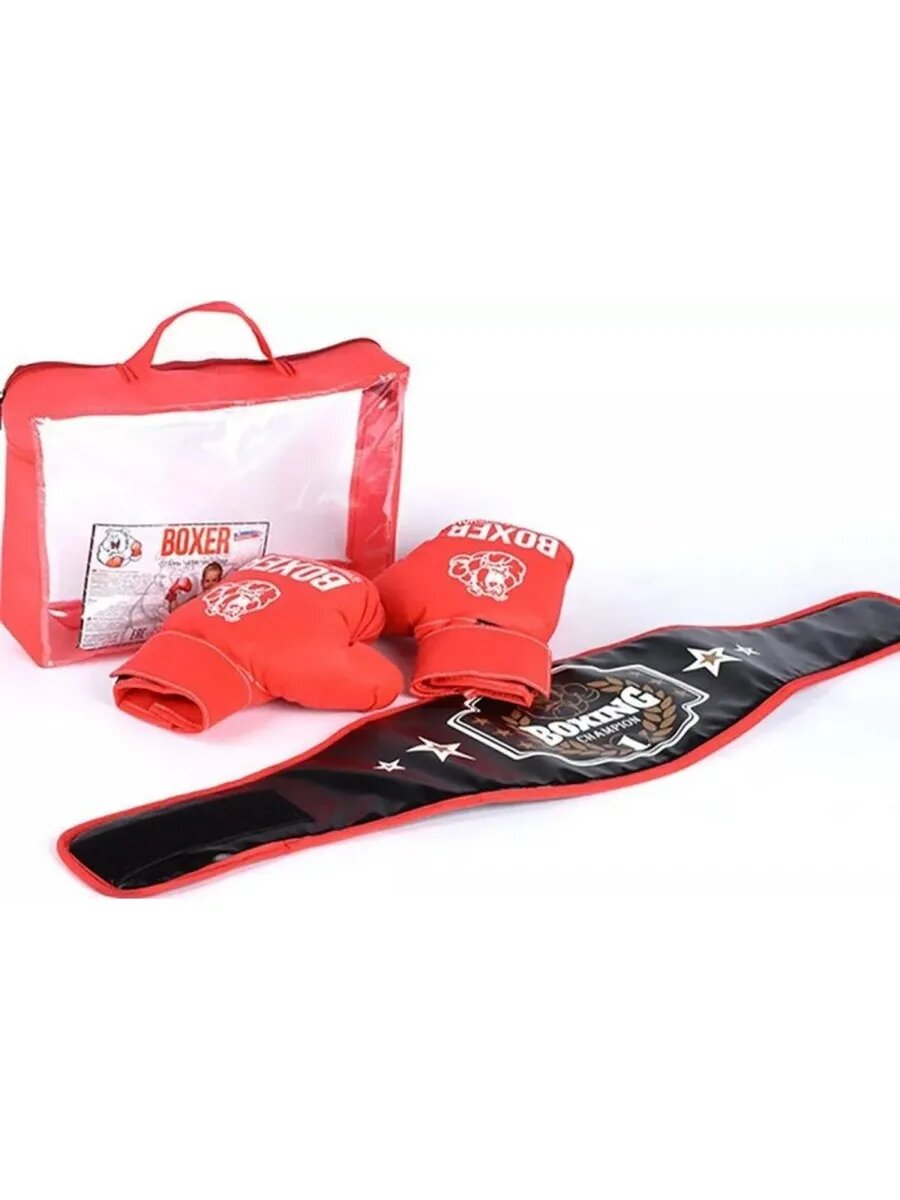 Боксерский набор (пояс, перчатки)