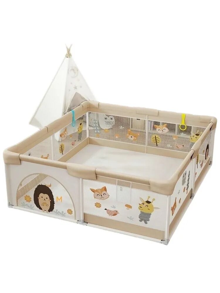 Манеж детский игровой 180*200cm Поставляется с игровым ковриком толщиной 1.5 см.