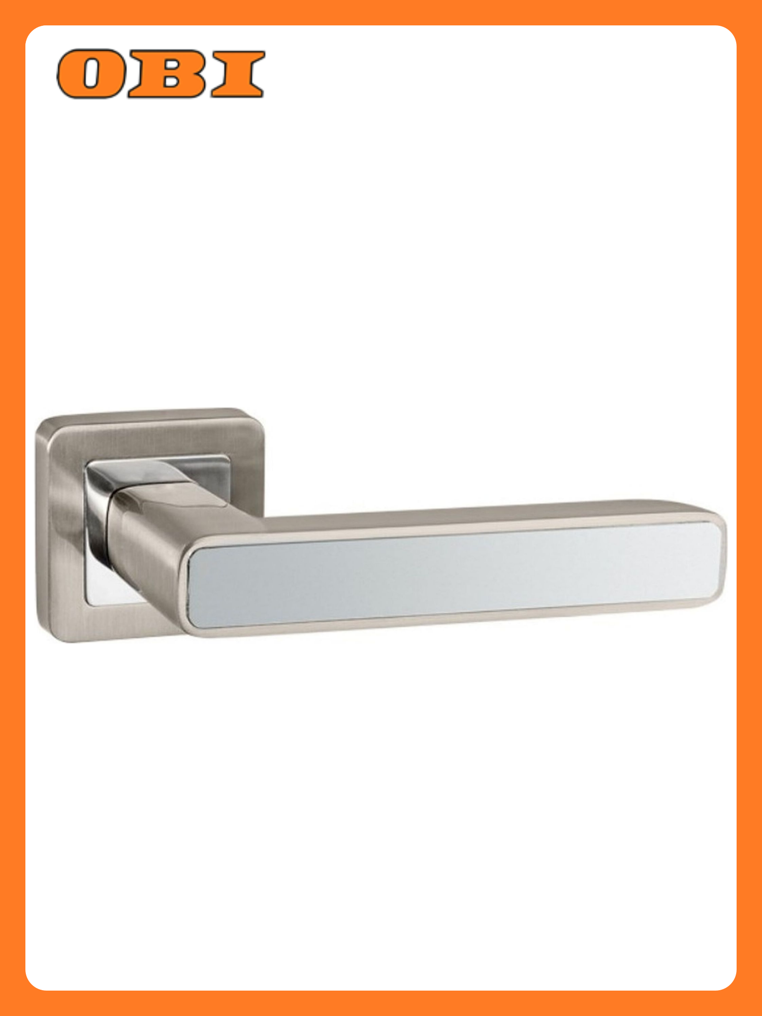 Дверная ручка Punto Mars QR, алюминий, гальваническое покрытие, матовая, серая