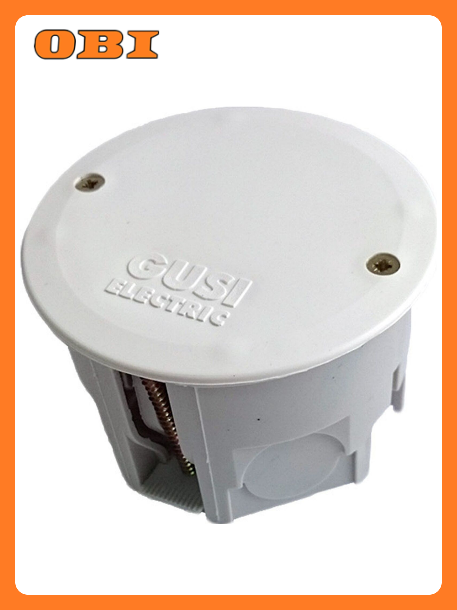 Распределительная коробка Gusi Electric ABS, округлая, серая, 6,8x4,5x6,8 см