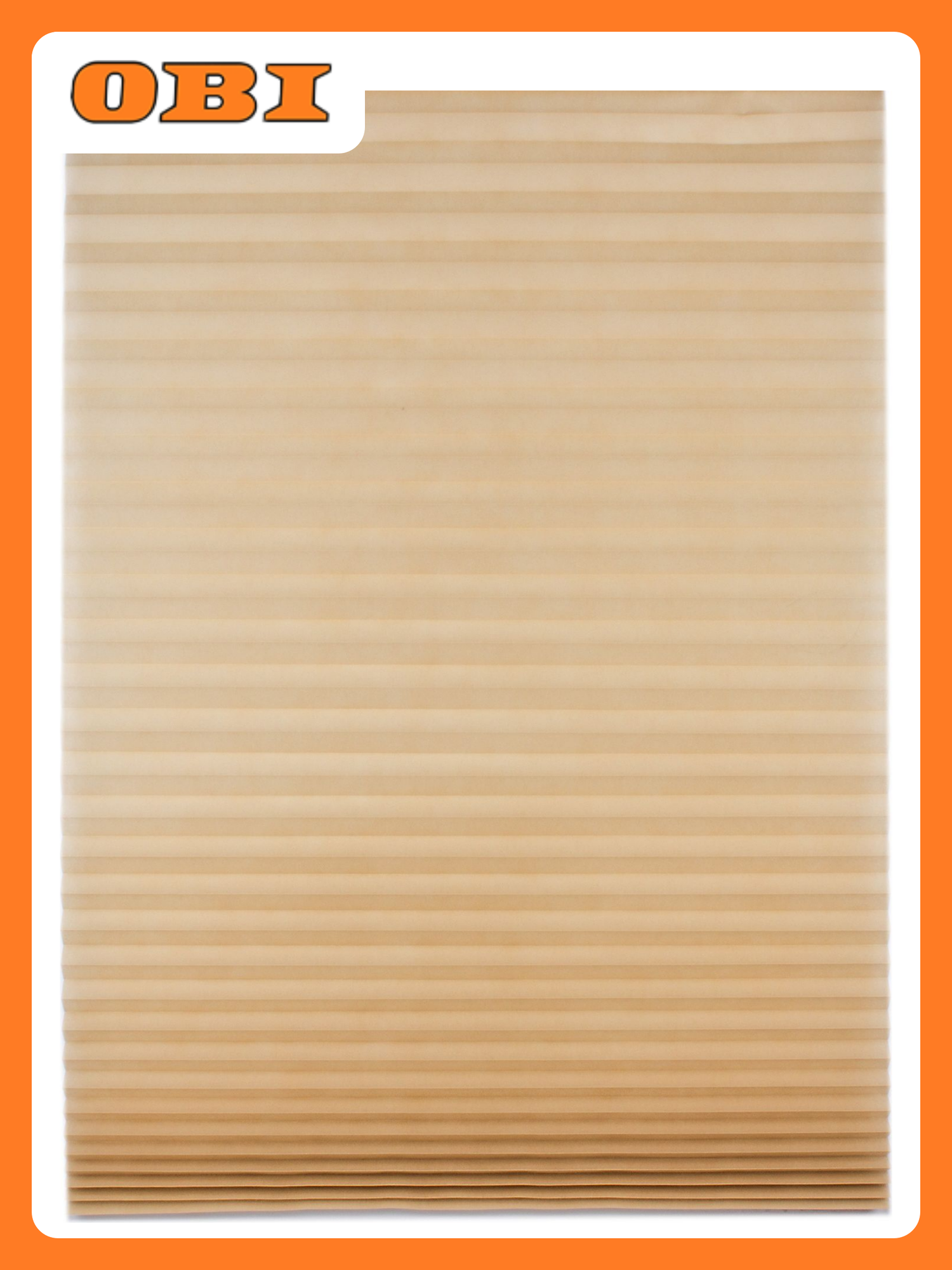 Жалюзи Room Decor LY-PB04, плиссе, бежевые, самоклеящиеся, 90x190 см