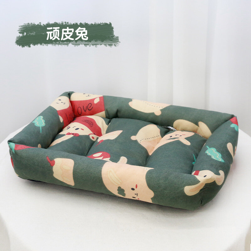 Четыре сезона универсальный маленький и средний кот собачий диван утолщает шею и теплая собачья будка Новый длинный