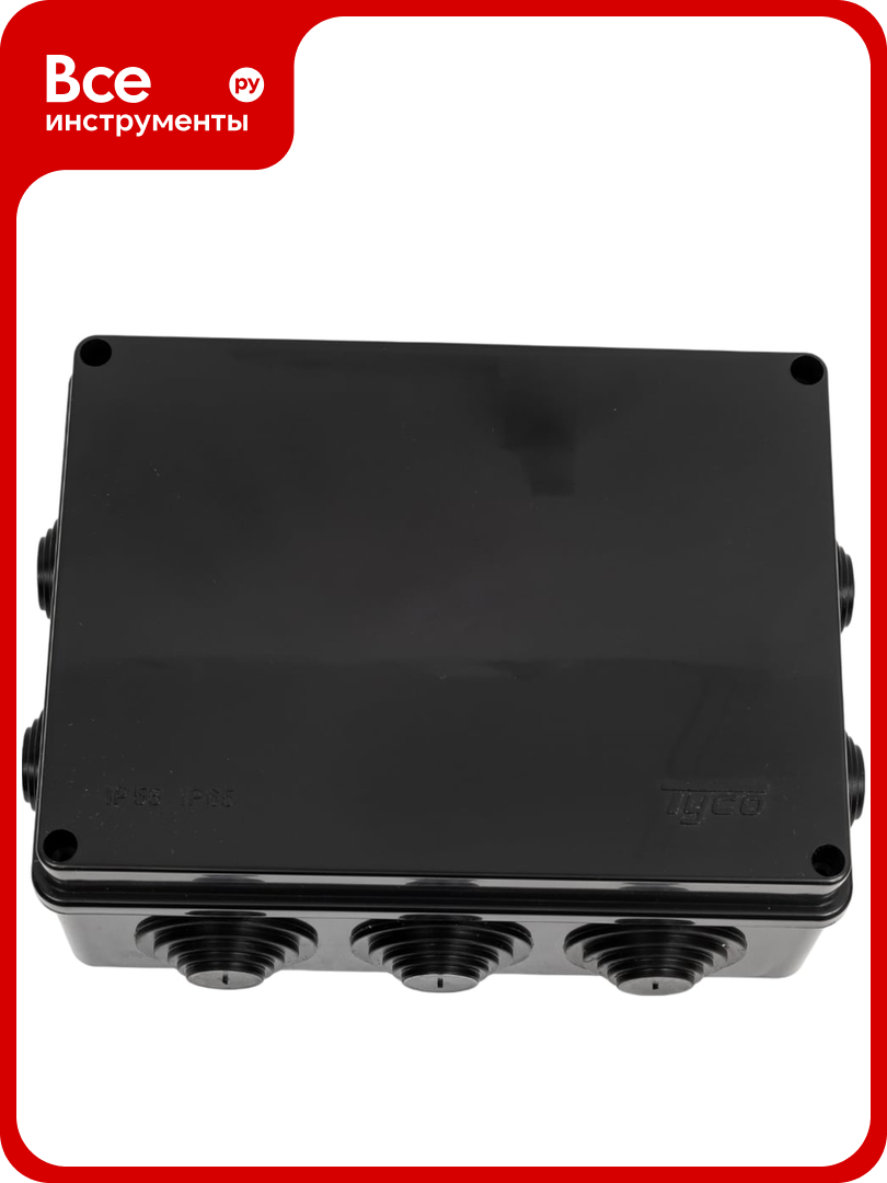 Коробка распаячная для открытой проводки Рувинил Тусо 200x140x75мм черная УХЛ1 67055Ч, 10 в