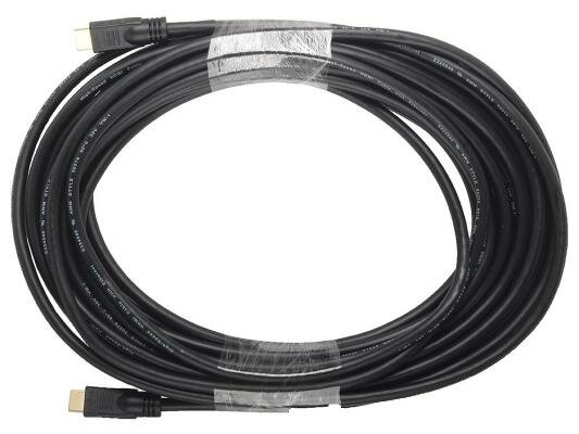Кабель HDMI Gembird/Cablexpert, 15м, v1.4, 19M/19M, черный, позол. разъемы, экран, пакет CC-HDMI4-15M