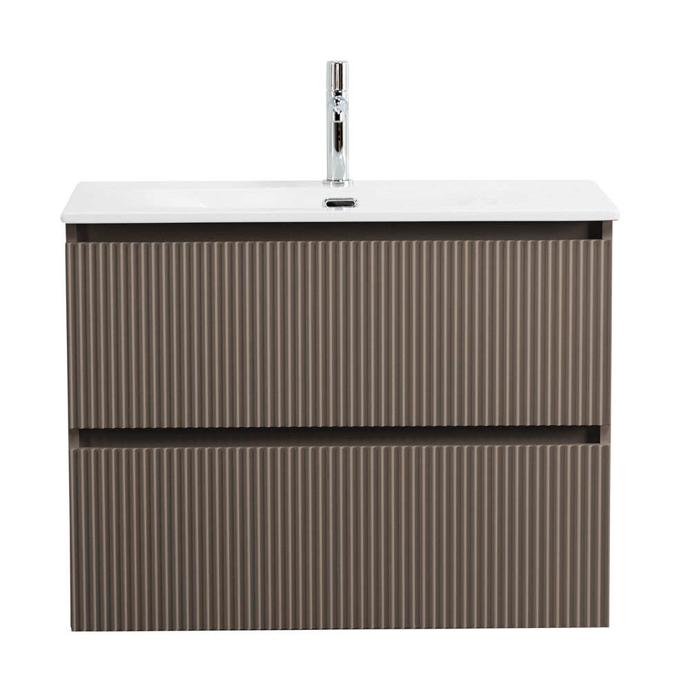 Тумба с раковиной BelBagno UNO-MINI 90 Бежевый матовый