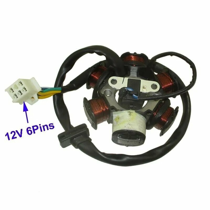 Статор генератора 12V STONEDER для 110cc 125cc Электрический запуск Грунтовый питбайк