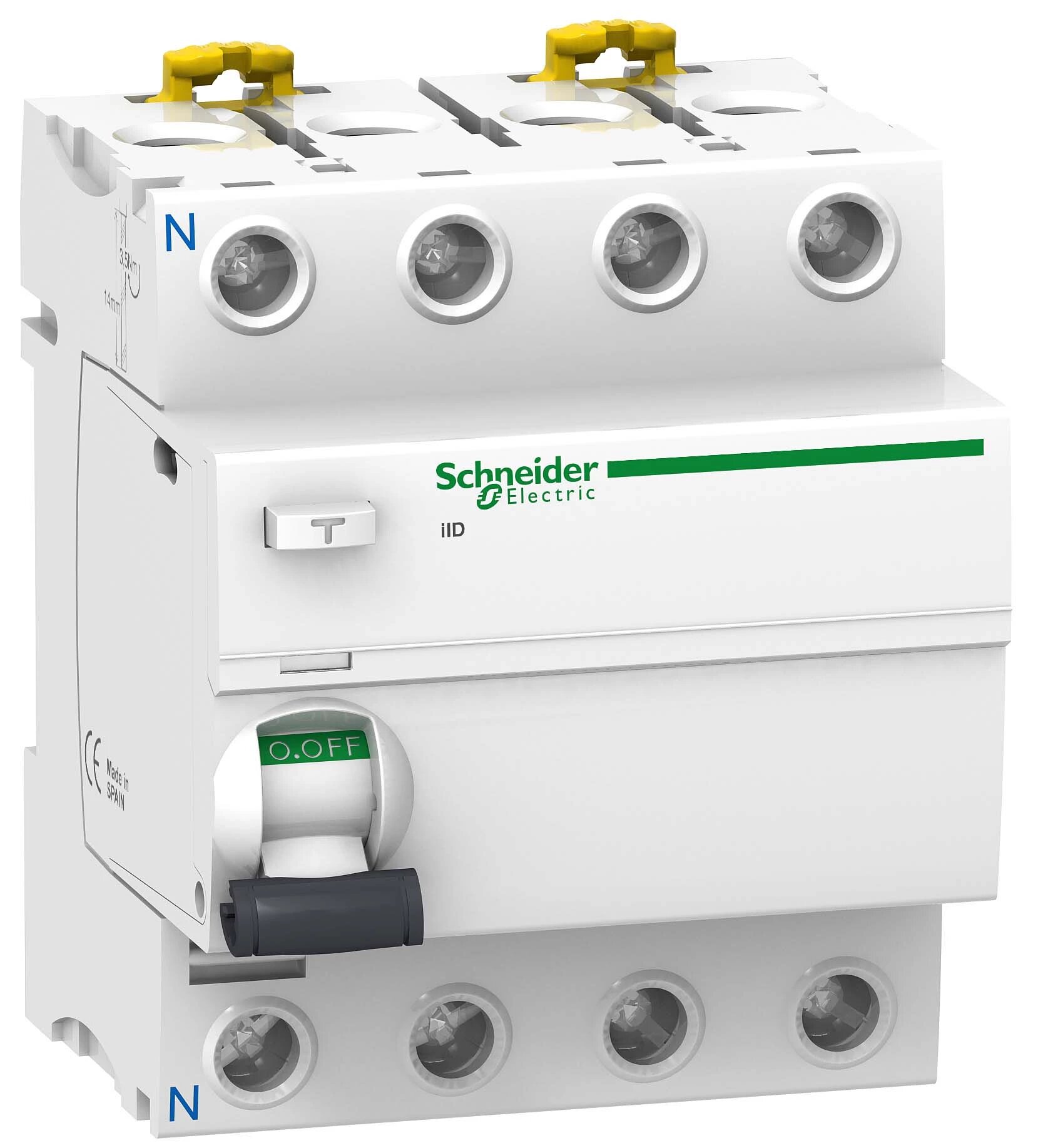 УЗО Acti 9 iID 4П 80A 300mA AC Schneider Electric 4 модуля (ВДТ) A9R14480