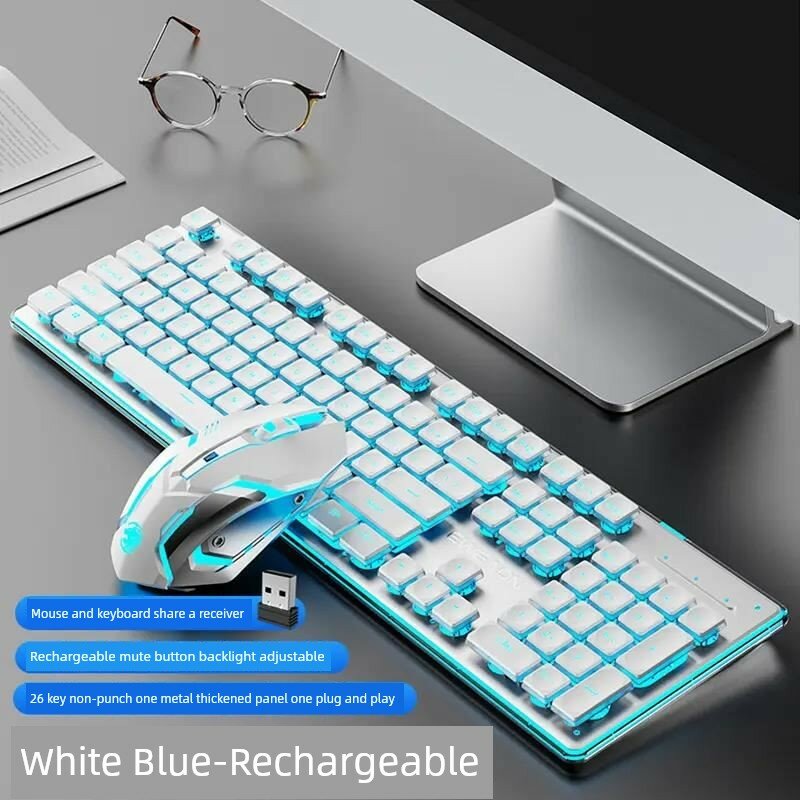 Механическая клавиатура и мышь Mechanical Revolution Yao Shi 15Pro — бесшумный беспроводной комплект Bluetooth для
