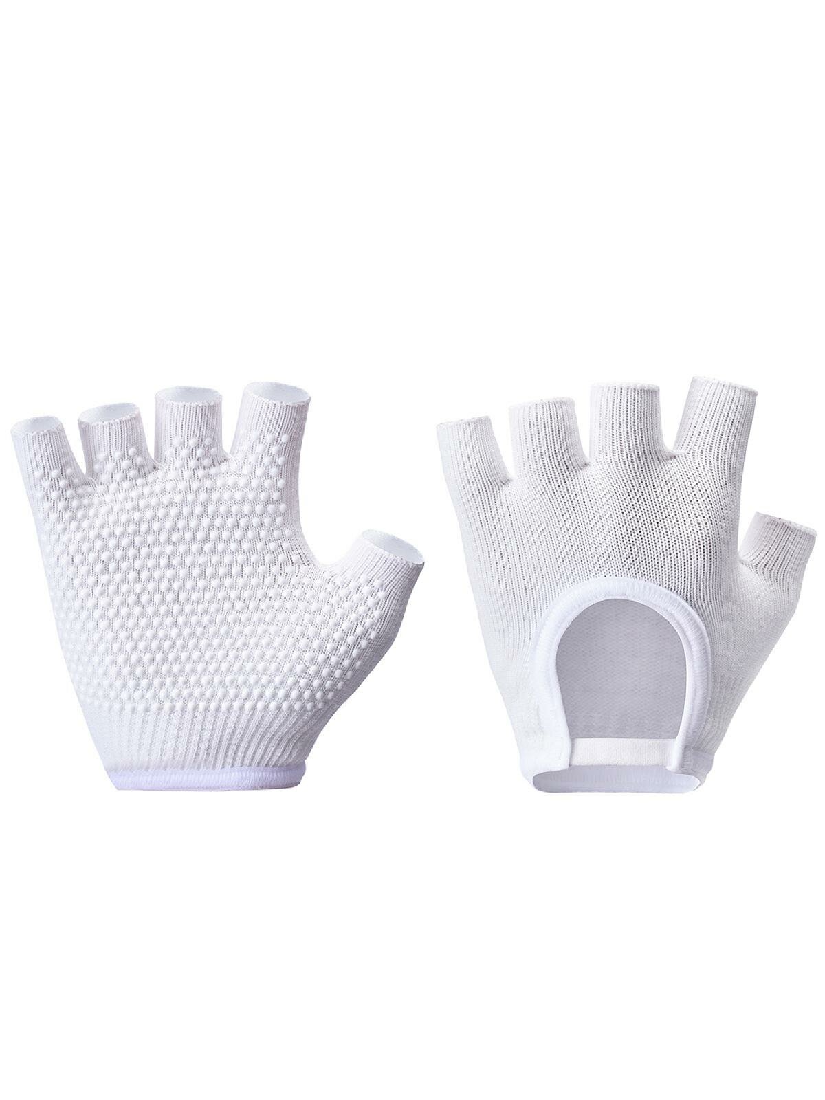 Перчатки для спортзала Спортивные перчатки Перчатки на полпальца Дышащие перчатки для пилатеса для женщин
