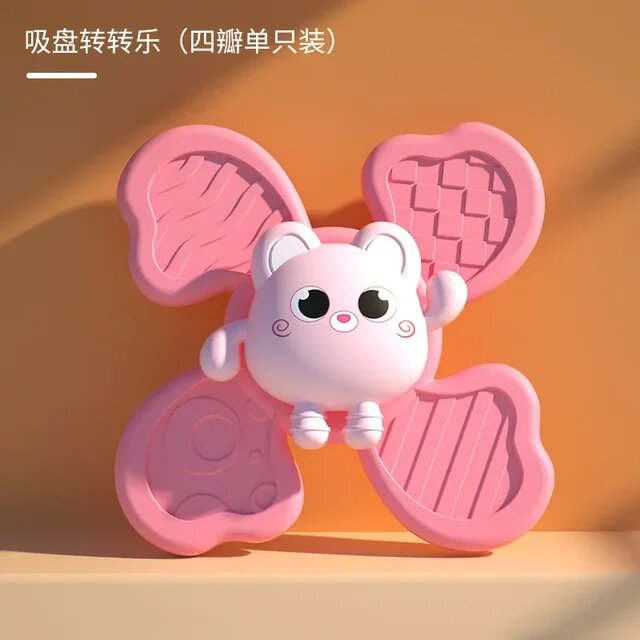 Забавные игрушки для купания малышей: спиннер на присоске, мультяшные погремушки, игрушки-антистресс для детей и мальчиков, подарок.