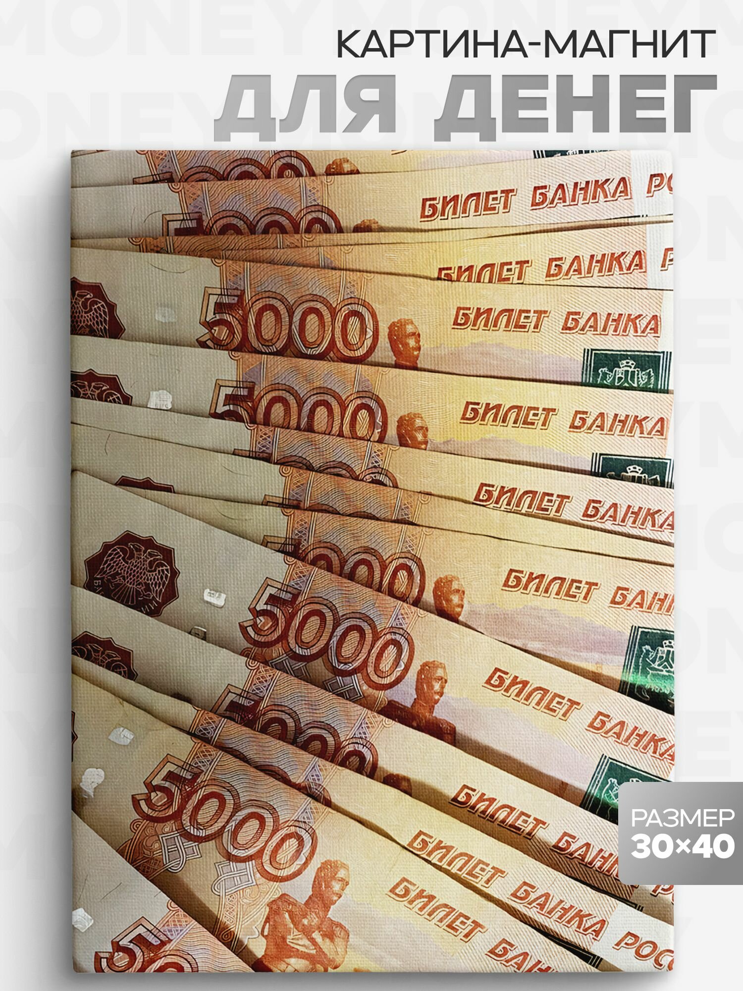 Картина на стену купюры 5000 рублей