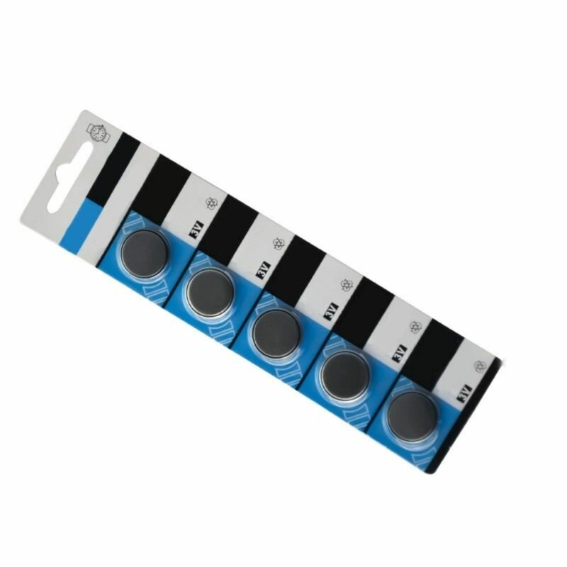 5 Кнопочных батареек CR2016, 3-вольтовые литий-марганцевые батарейки-2032