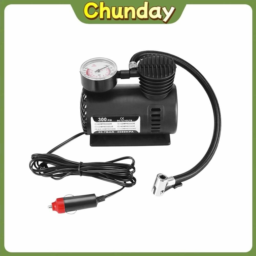 Мини-компрессор для шин, 300PSI, 12V