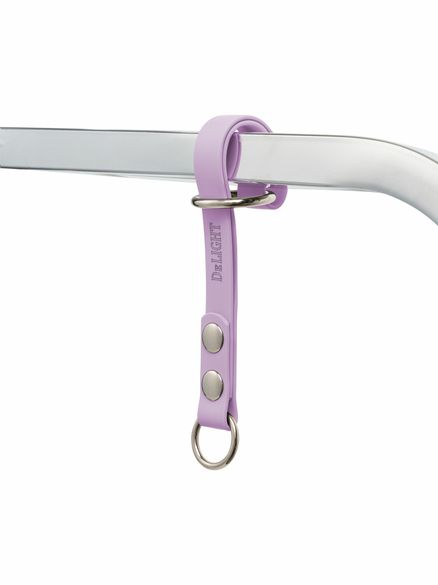 Переходник-крепление на ванну для груминга собак и кошек DeLIGHT, биотан, ширина 15 мм, длина 20 см, сиреневый