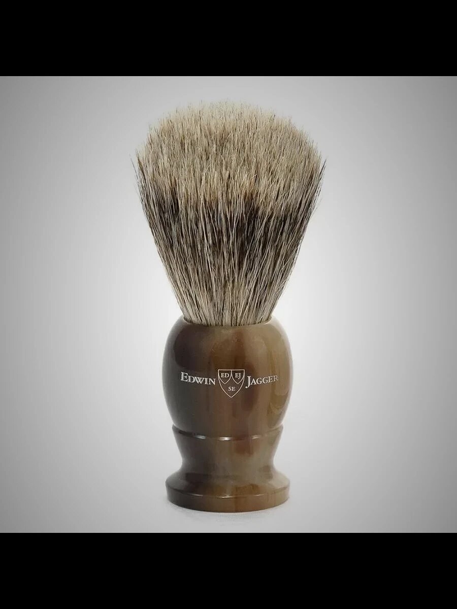Edwin Jagger Brush, Помазок темно-коричневый барсучий ворс