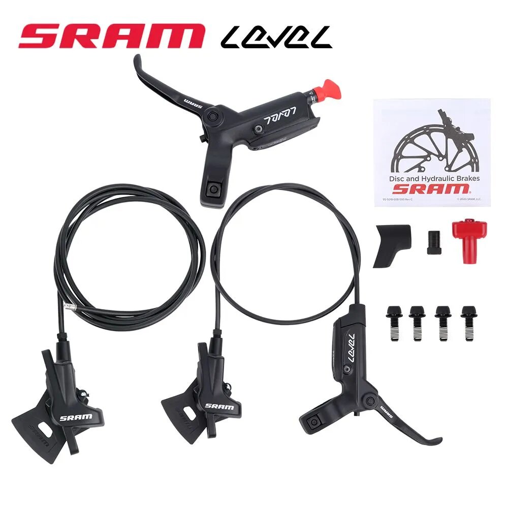 SRAM LEVEL, гидравлический тормоз велосипеда, подходит для внутренних и внешних тросовых рам, левый спереди, правый задний 800x1800 мм (передняя и задняя пара)