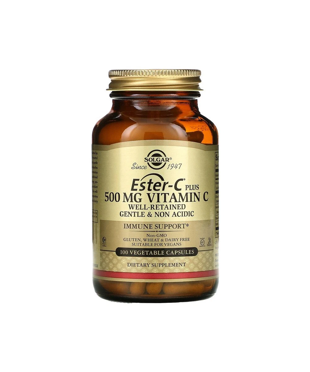 Solgar Ester-C Plus 500 мг Vitamin C 100 растительных капсул