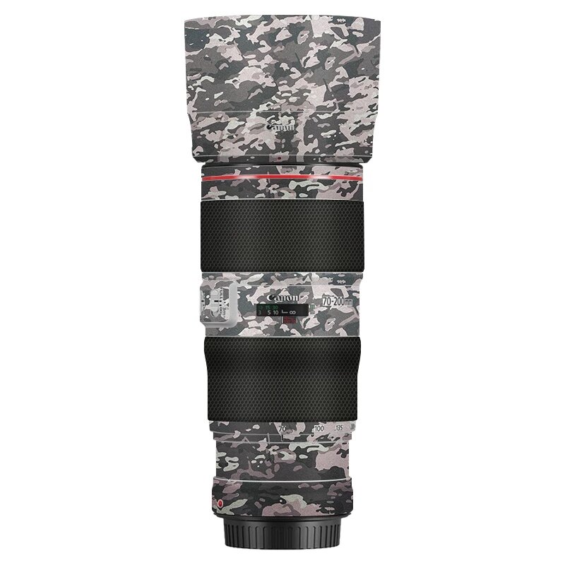 Канон EF70-200мм f/4L IS II Объектив с камуфляжной текстурой, военный стиль съемки