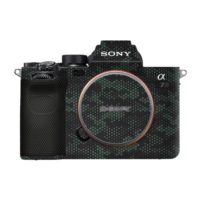 Пленка для камеры Sony A7M4 с кожей змеи зеленая полное покрытие защитная пленка с 3M