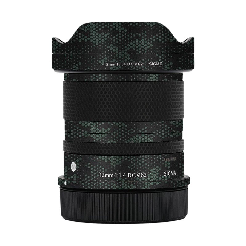 Защитная пленка для объектива Sigma 12F1.4 DC DN и Canon RF Mount - Змеиная чешуя зеленая
