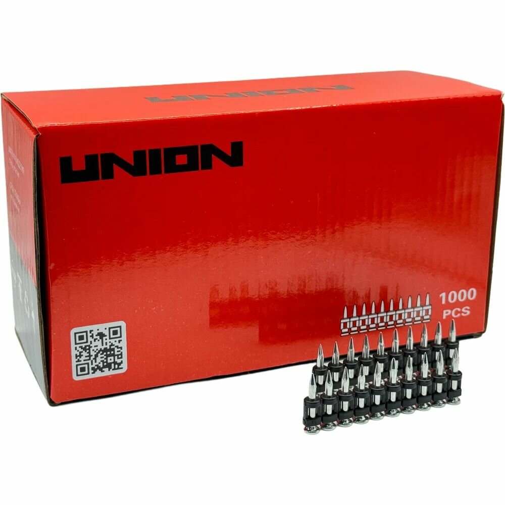 Гвозди по бетону усиленные UNION UT-GPS 2,7x19 для монтажного пистолета, 1000 шт. 4631170891219