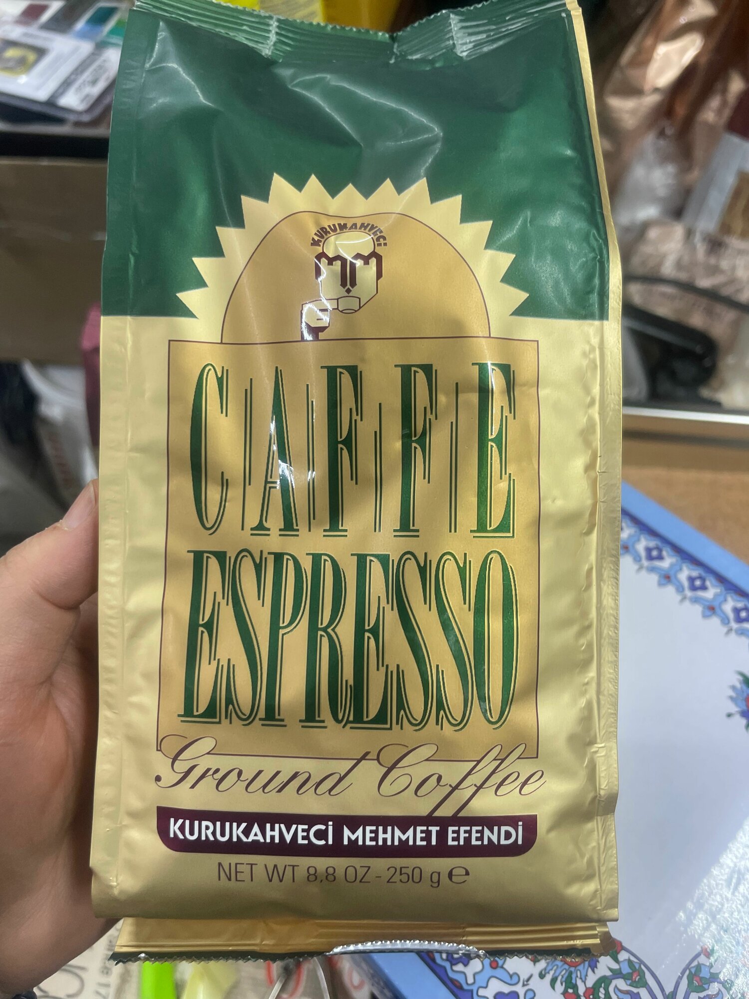 KURUKAHVECI MEHMET EFENDI CAFFE ESPRESSO 250 гр Фильтр кофе (ESPRESSO FILTER COFFEE)