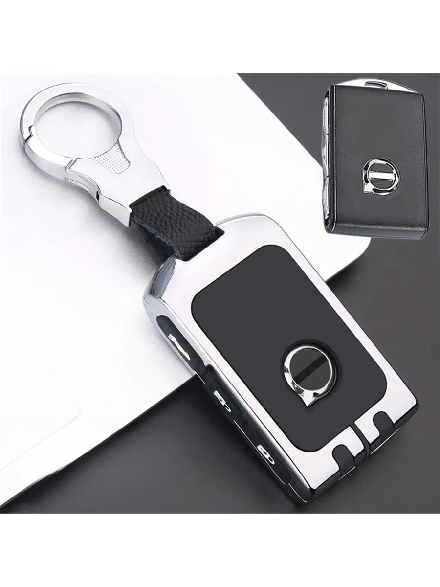 Чехол для ключа автомобиля Volvo, черный