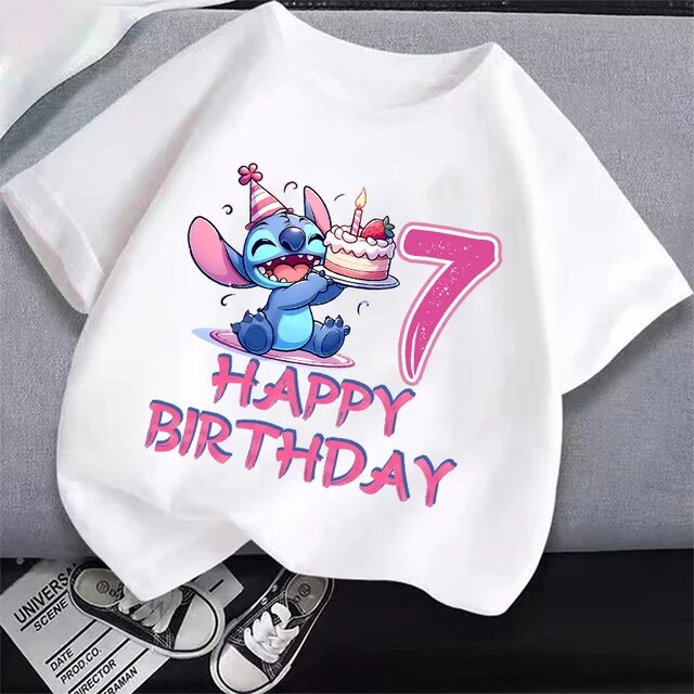 Футболка с рисунком Диснея и коротким рукавом, с рисунком из мультфильмов, с круглым вырезом, одежда для девочек, милые хлопковые топы в стиле аниме, модные подарки на день рождения, Размер:100