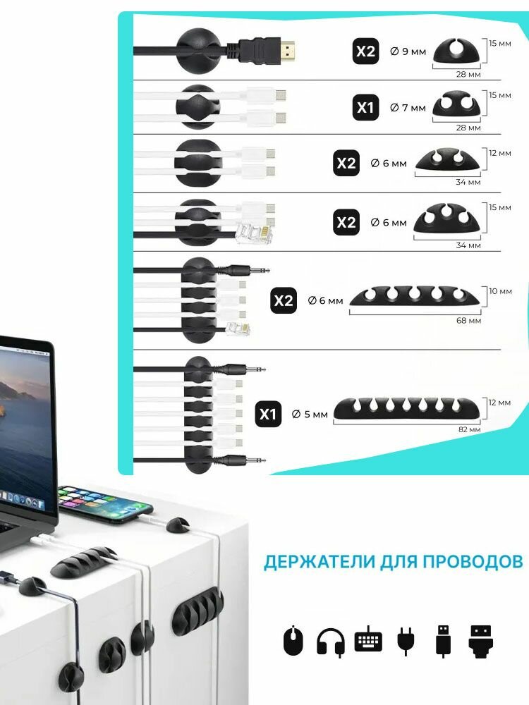 Кабель менеджмент набор