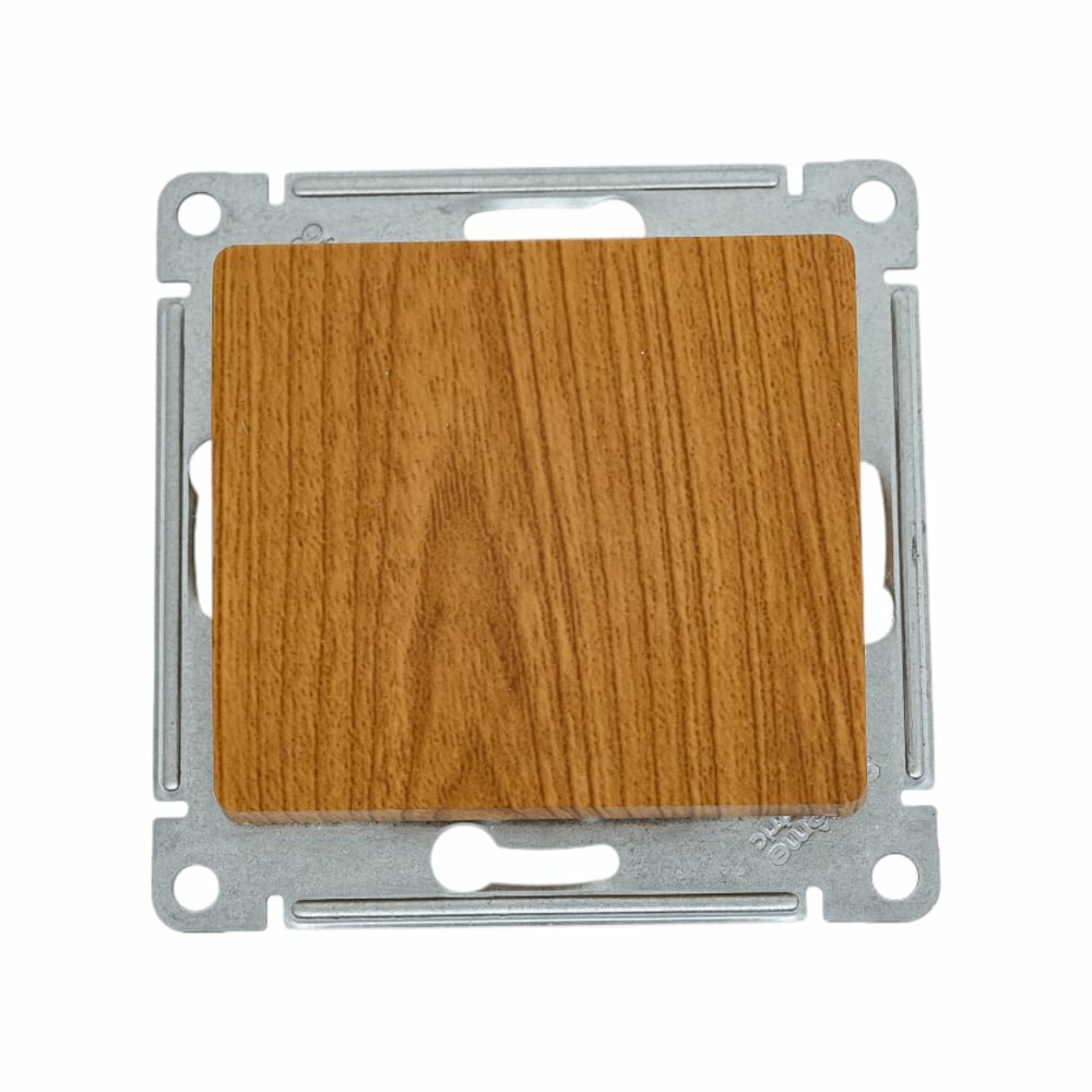 1-клавишный выключатель Systeme Electric GLOSSA 10АХ, дерево ДУБ GSL000511