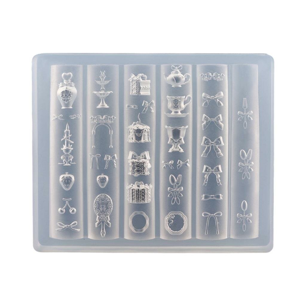 Форма для ногтей с бантом, Стиль 19