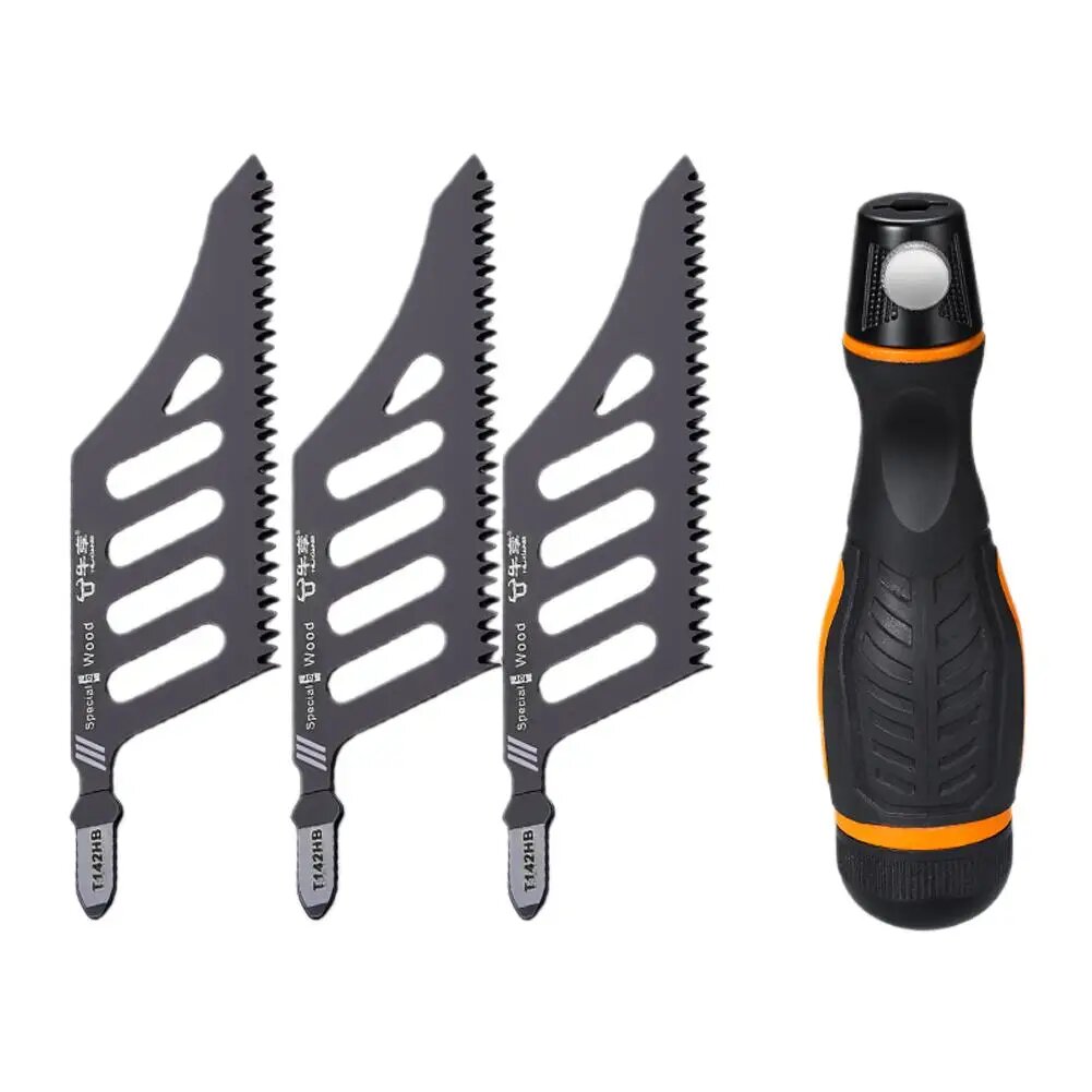 T142HB Точное изогнутое полотно для лобзика с Т-образным хвостовиком и набором ручек для резки B