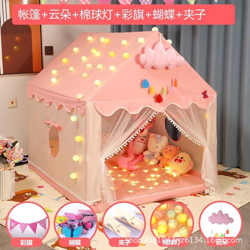 Детская палатка для девочек, маленькая палатка принцессы, игрушка для девочек, домик для детей, игровой домик, в котором можно спать