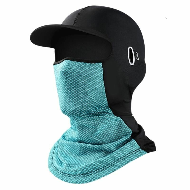 Охлаждающая маска-капюшон для активного отдыха, мотоциклетный шлем, лето, Синий