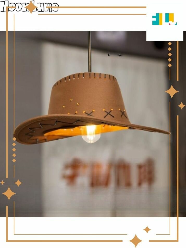 Эксклюзивная люстра Creative Art ковбойская шляпа