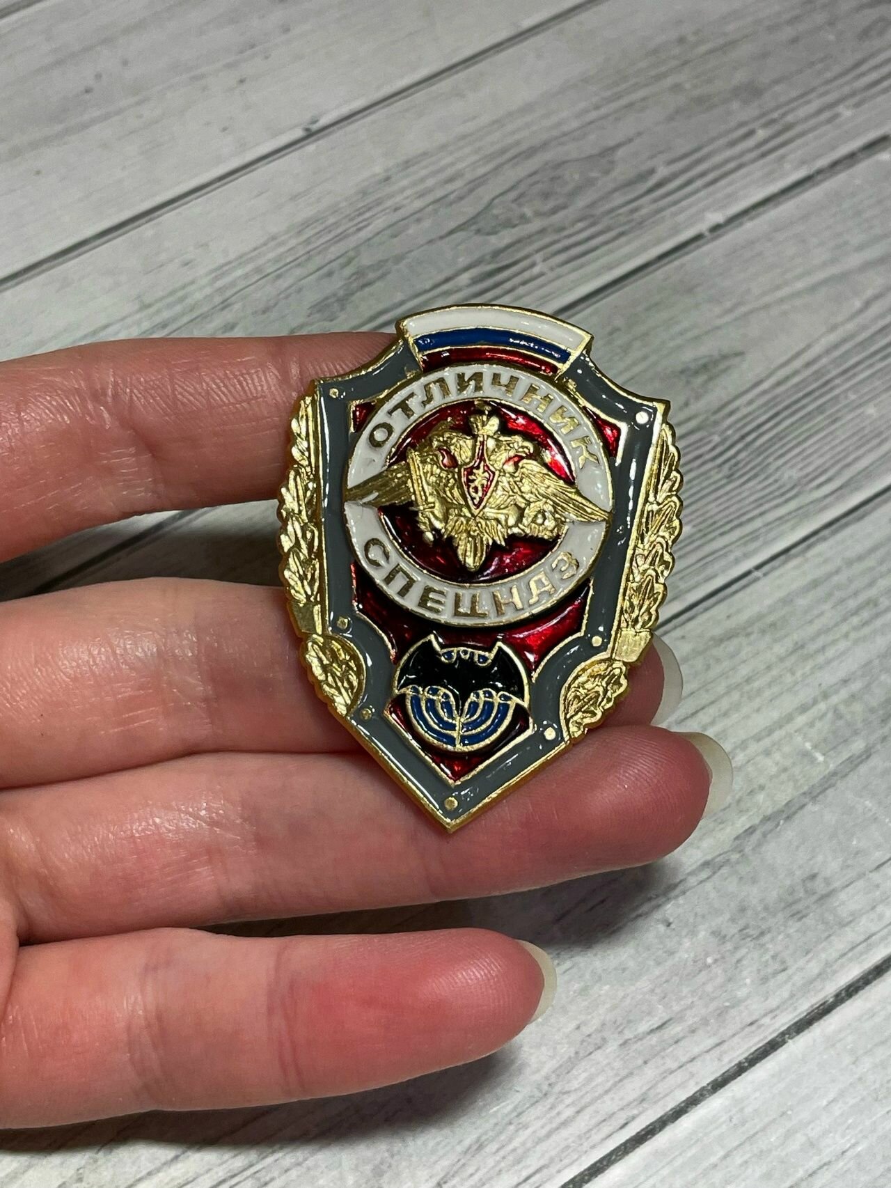 Знак "Отличник Спецназ" алюминий легкий
