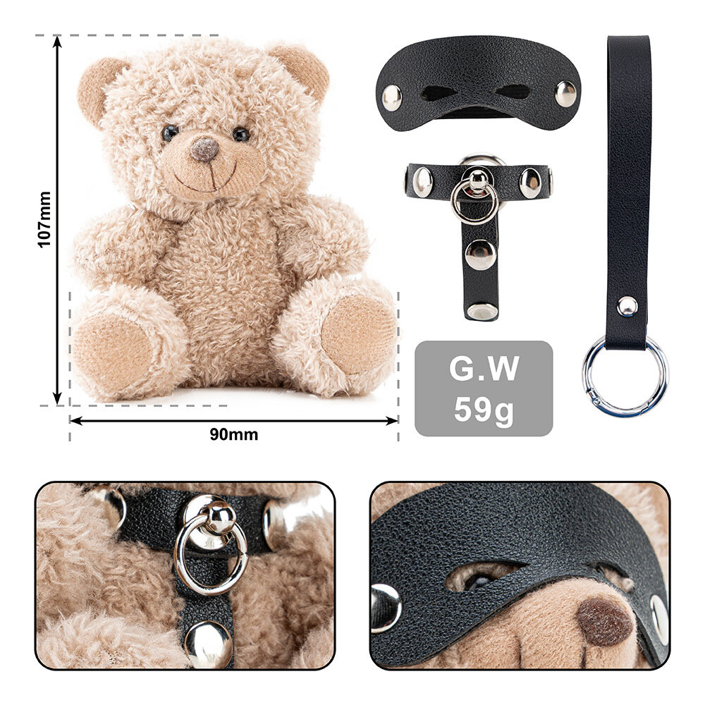 Взрослый эротический BDSM игрушка медведь маска для глаз игрушка для позиций связывания медведь брелок для пары подвеска