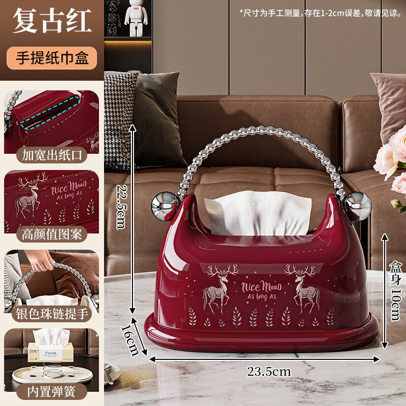 Высококачественная портативная коробка для салфеток, коробка для хранения салфеток в гостиной, прихожая, домашний кофейный столик, премиальная коробка для салфеток