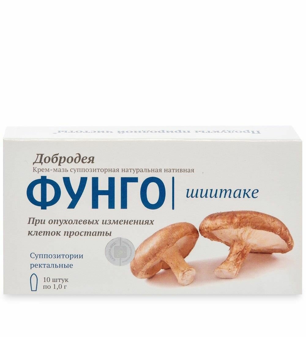 Добродея Фунго Шиитаке -Крем-мазь натуральная нативная (в суппозиториях) A2134455 Сашера-Мед