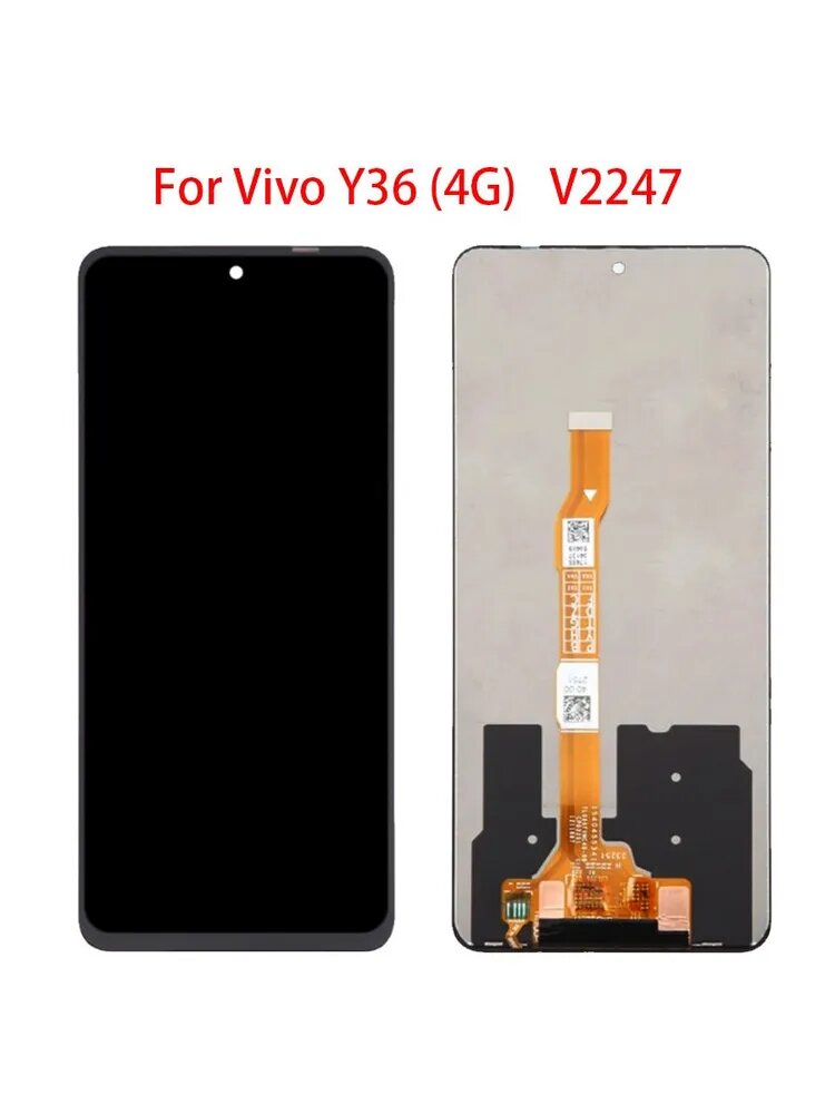 Дисплей на Vivo Y36 4G V2247 в сборе с тачскрином Черны