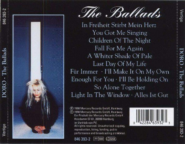 Компакт-диск Doro - The Ballads (1 CD) — фото 1