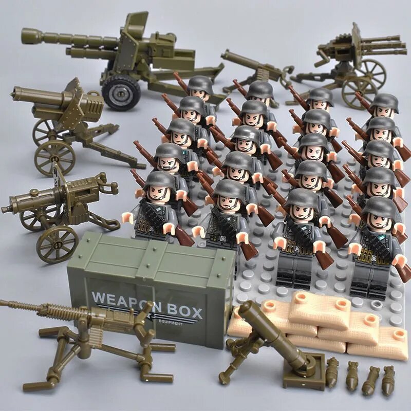 Военные фигурки Немецкая Армия / лего человечки военные / лего солдаты