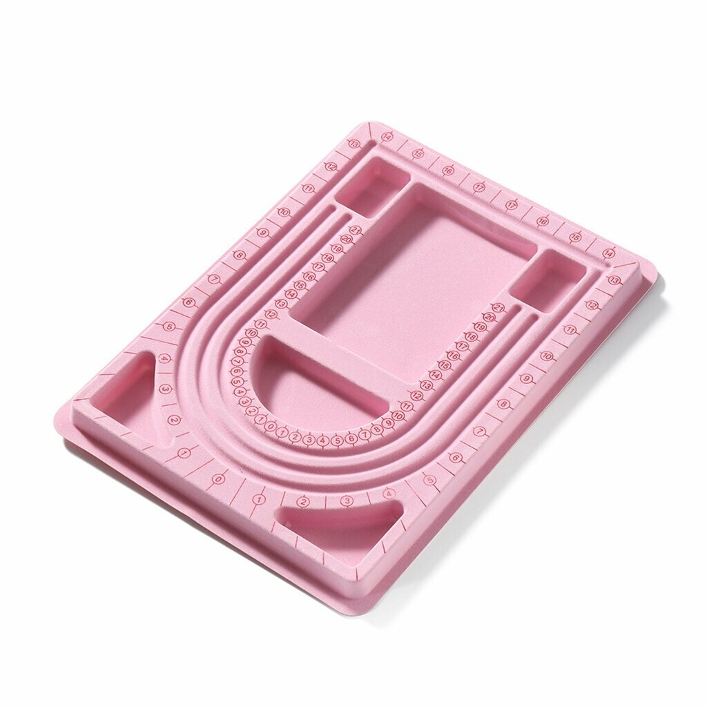 Пластина Для Дизайна Ожерелья-Браслета Из Бисера-Розовая Пластина Для Ожерелья