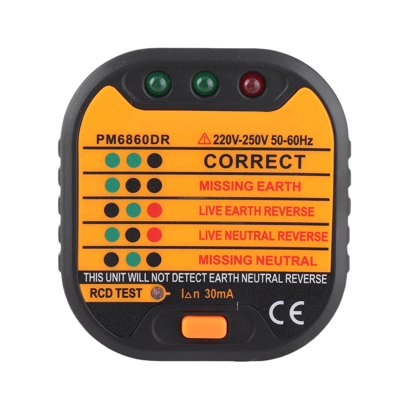 Портативный тестер розеток, определитель полярности и напряжения в цепи, электрический детектор.