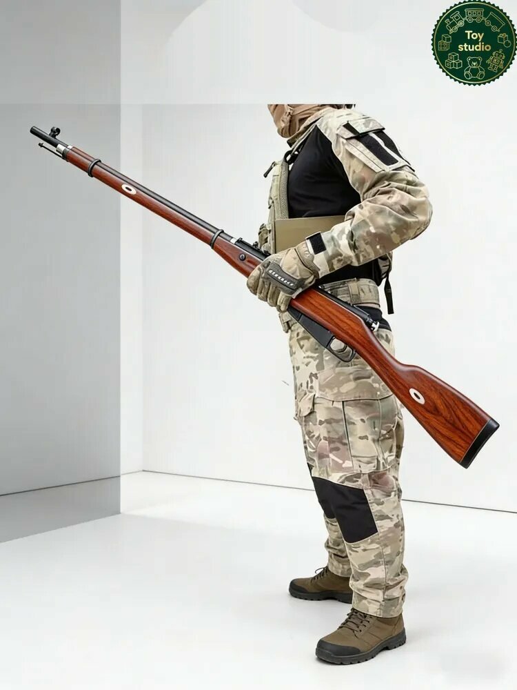 Детские игрушки/Винтовка Мосина М1891/5 гильз +10 боеголовка, 124*15 см