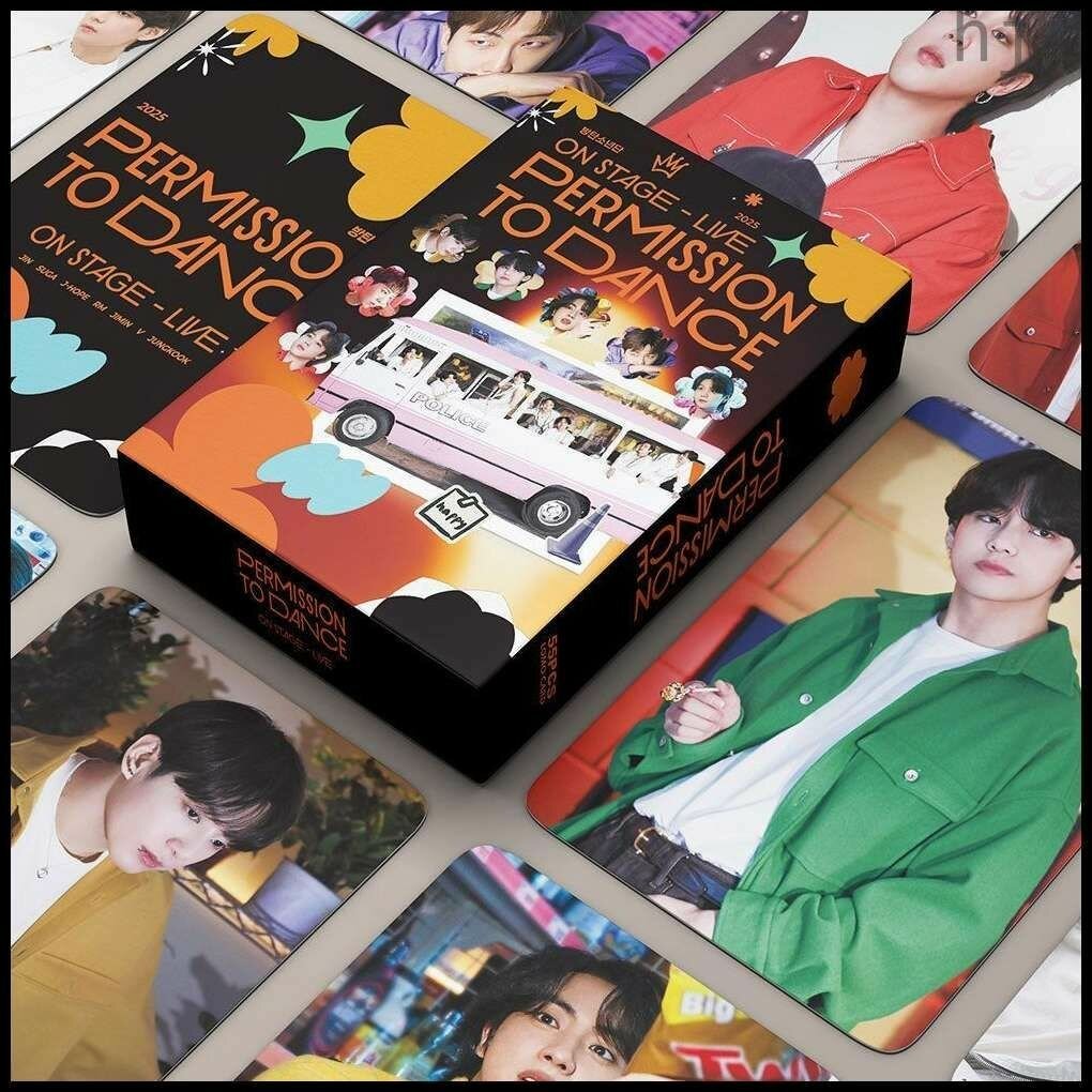 Эксклюзивный набор из 55 штук KPOP карт BTS с дизайном Permission to Dance 2025 года, модель HDJ CJ1004, признан самым востребованным