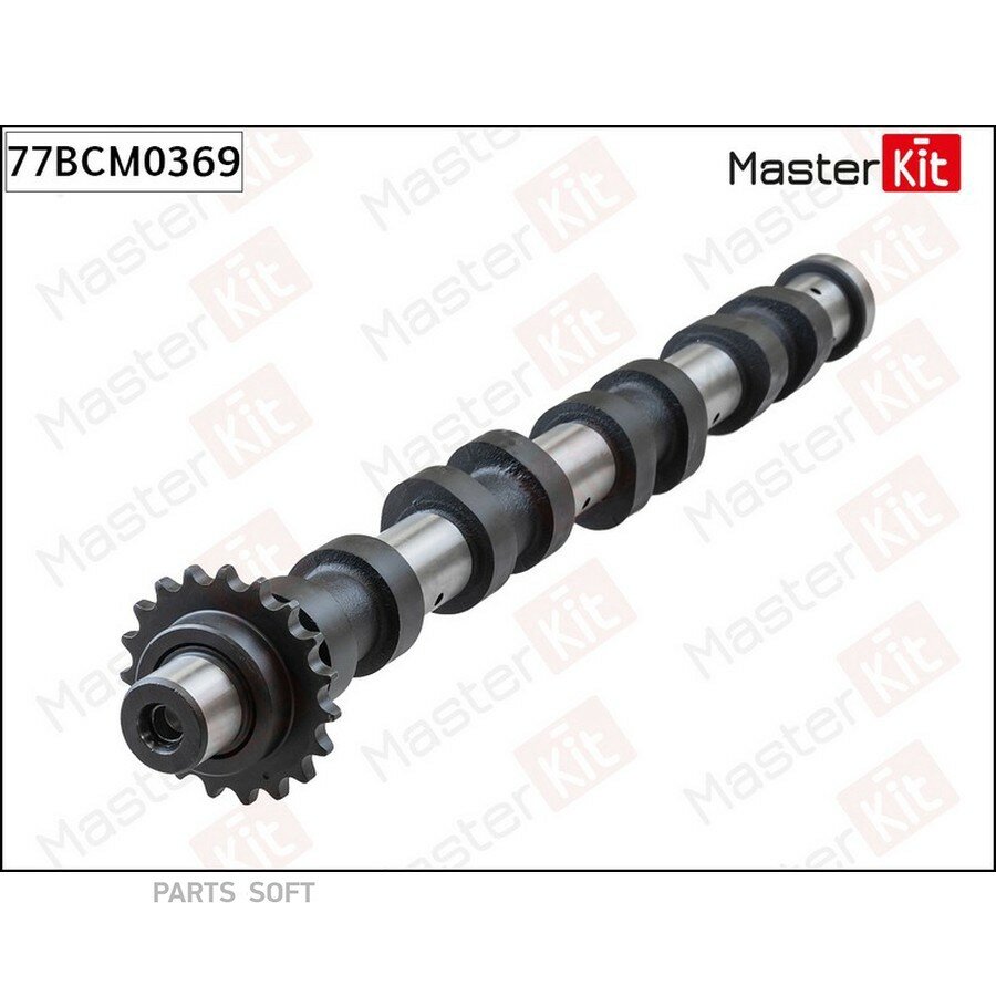 77BCM0369 Распредвал выпускной\ CITROEN/PEUGEOT/FORD 1.6HDI 9 HX/9 HY/9 HZ/DV6ATED4/DV6TED4/G8DA/G8D от официального дистрибьютора, MASTERKIT, артикул 77BCM0369